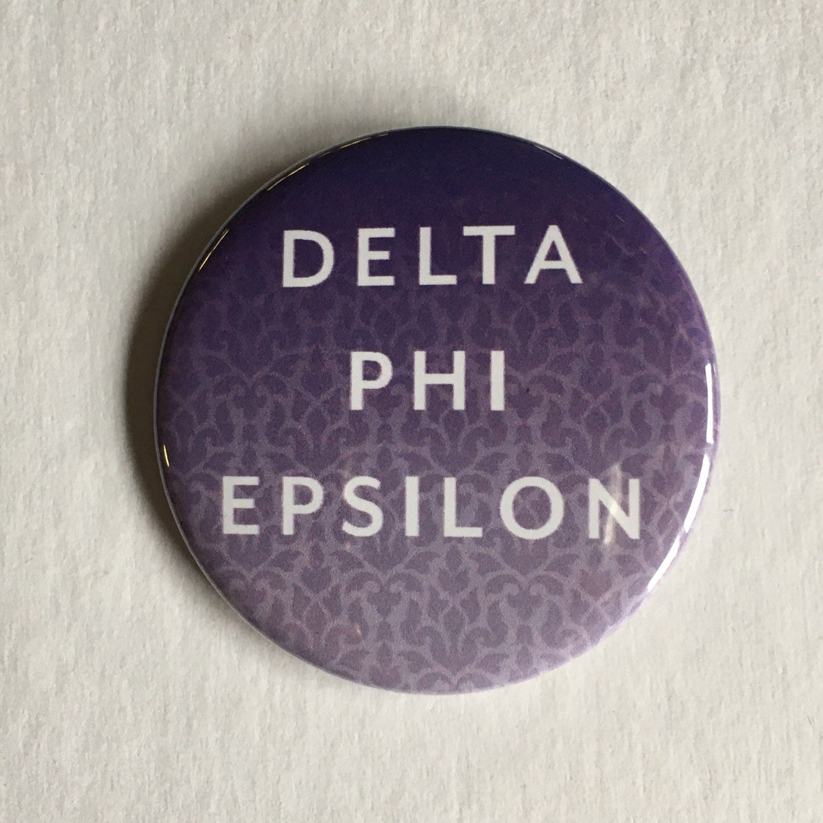 Purple Delta Phi Epsilon Button – DPHIE Designs